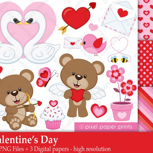 Cute Bugs Clipart and Digital Paper Set Digital Download - Etsy