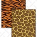 Wild & Classic Animal Prints Digital Paper Set Leopard, Zebra, Giraffe ...
