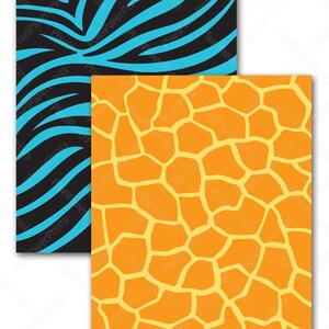 Wild & Crazy - Digital Paper Set - Etsy