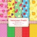 Delicious Fruits - Digital Paper Set - Etsy