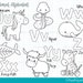 Animal Alphabet Collection A to Z - Digital Stamps - ABC Clip Art ...
