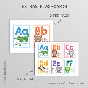 Alphabet Printable Posters - Digital Animal ABC Posters for Classroom ...