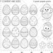 Easter Eggs Clip Art - Digital Stamps - PNG and JPG - Create Coloring ...