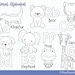 Animal Alphabet Collection A to Z - Digital Stamps - ABC Clip Art ...