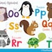 Animal Alphabet - LETTERS O TO T - Clipart and Digital Paper Set - Cute ...