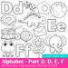 Alphabet Digital Stamps Part 2 DEF Clip Art School Clipart - Etsy