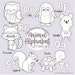Animal Alphabet LETTERS U TO Z Clipart and Digital Paper Set Cute ABC ...