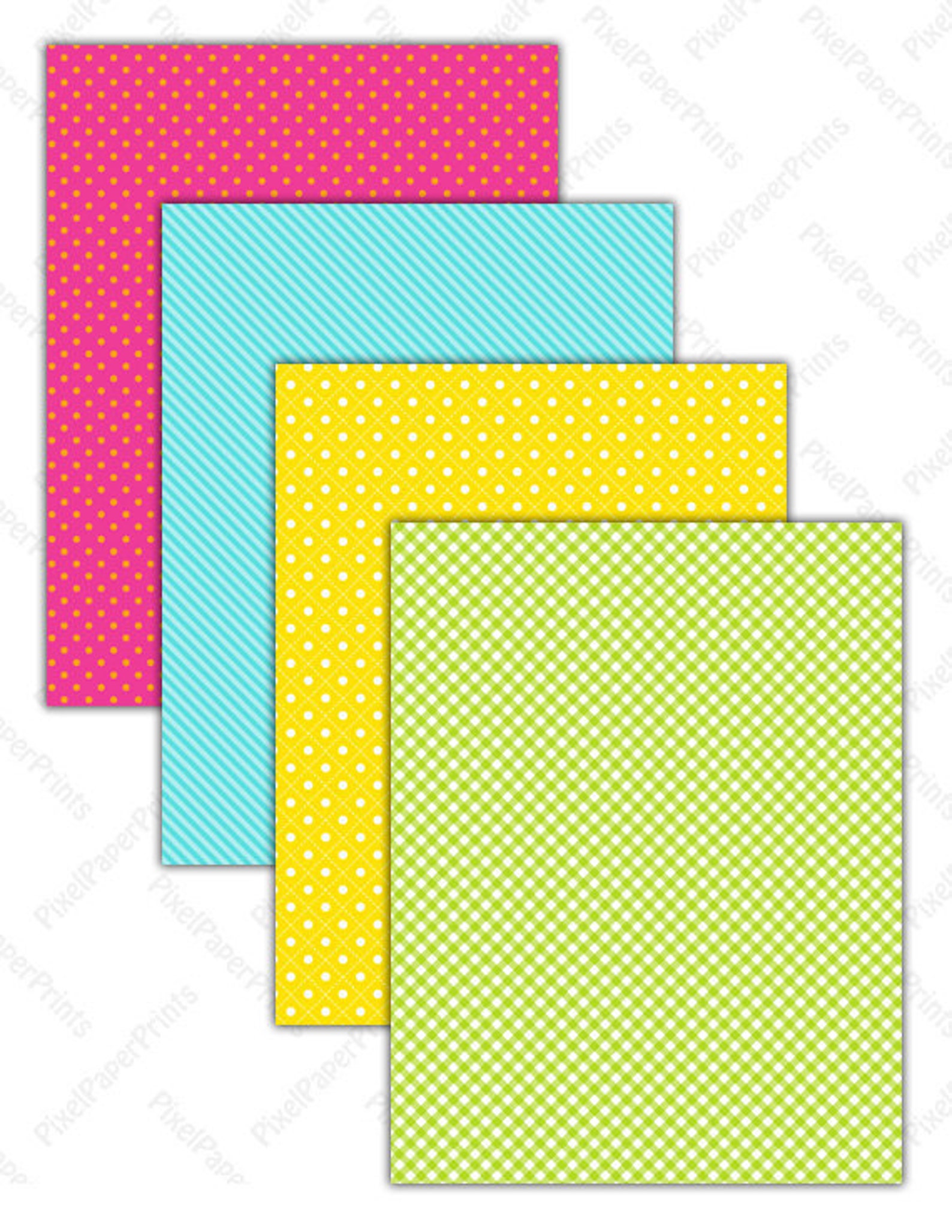 Flower Clipart- HAPPY FLOWERS - Digital Paper and Clip Art Set - PNG ...