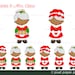 Santa and Mrs. Claus - Christmas Clipart - Black Santa Claus - Clip Art ...