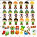 Christmas Boys Christmas clipart Clip Art and Digital paper set Digital ...