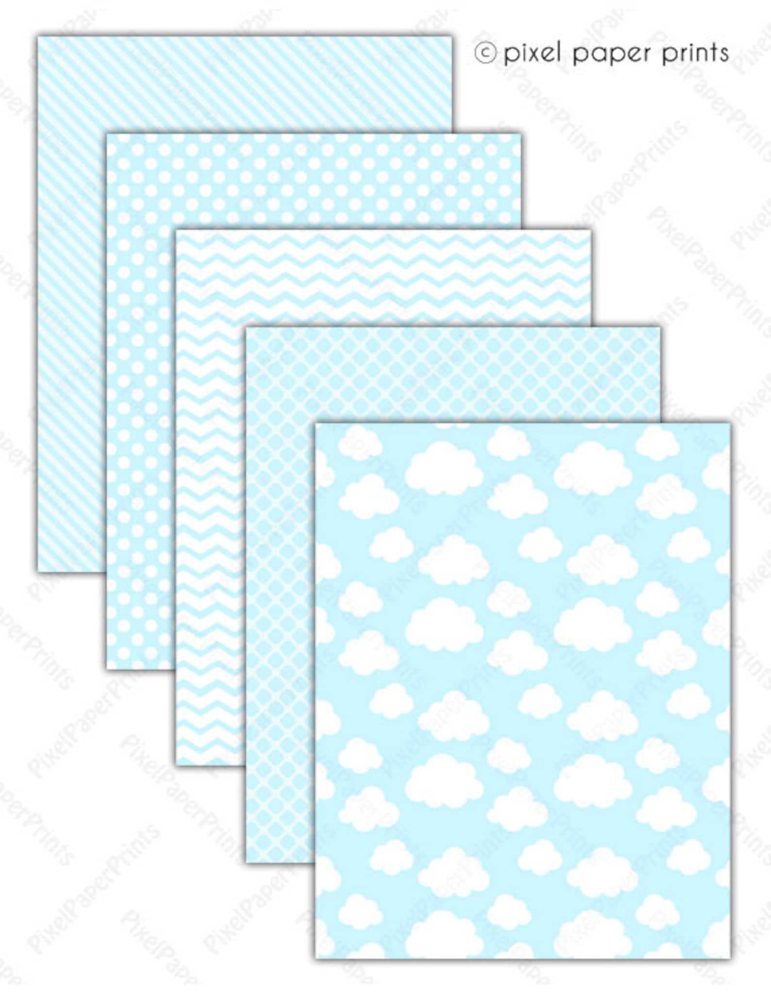 Angel Clipart - Blue and White Angels - Digital Paper and Clip Art Set ...