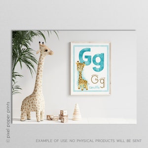 Alphabet Printable Posters - Digital Animal ABC Posters for Classroom ...