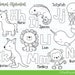 Animal Alphabet Collection A to Z - Digital Stamps - ABC Clip Art ...