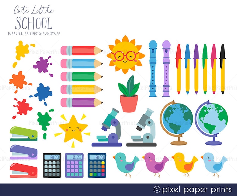 School PNG - Cute Little School Clipart - Over 250 Graphics - School ...
