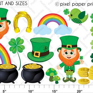 St. Patrick's Day - Digital Paper and Clip Art Set - Digital Download ...