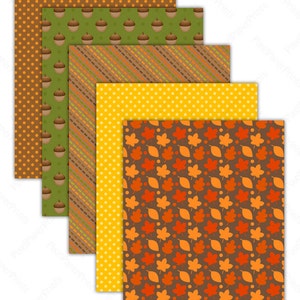 Autumn Boys - Fall Clipart - Clip Art and Digital Paper Set - Digital ...