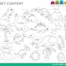 Dinosaurs - Digital Stamps - Dinosaur Clip Art - Cute Dinosaurs ...
