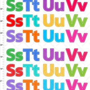 Alphabet Clipart Part 6- ABC Clip Art - STUV - School Clip Art ...