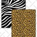 Wild & Classic Animal Prints Digital Paper Set Leopard, Zebra, Giraffe ...