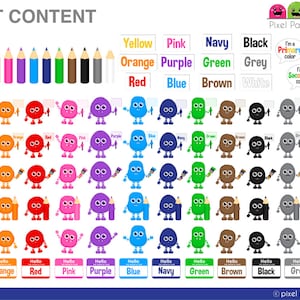 Color Learning Clipart - Educational Digital Images for Parents ...