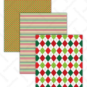 Christmas Owls Clip Art - Digital Paper and Clip Art Set - Digital ...