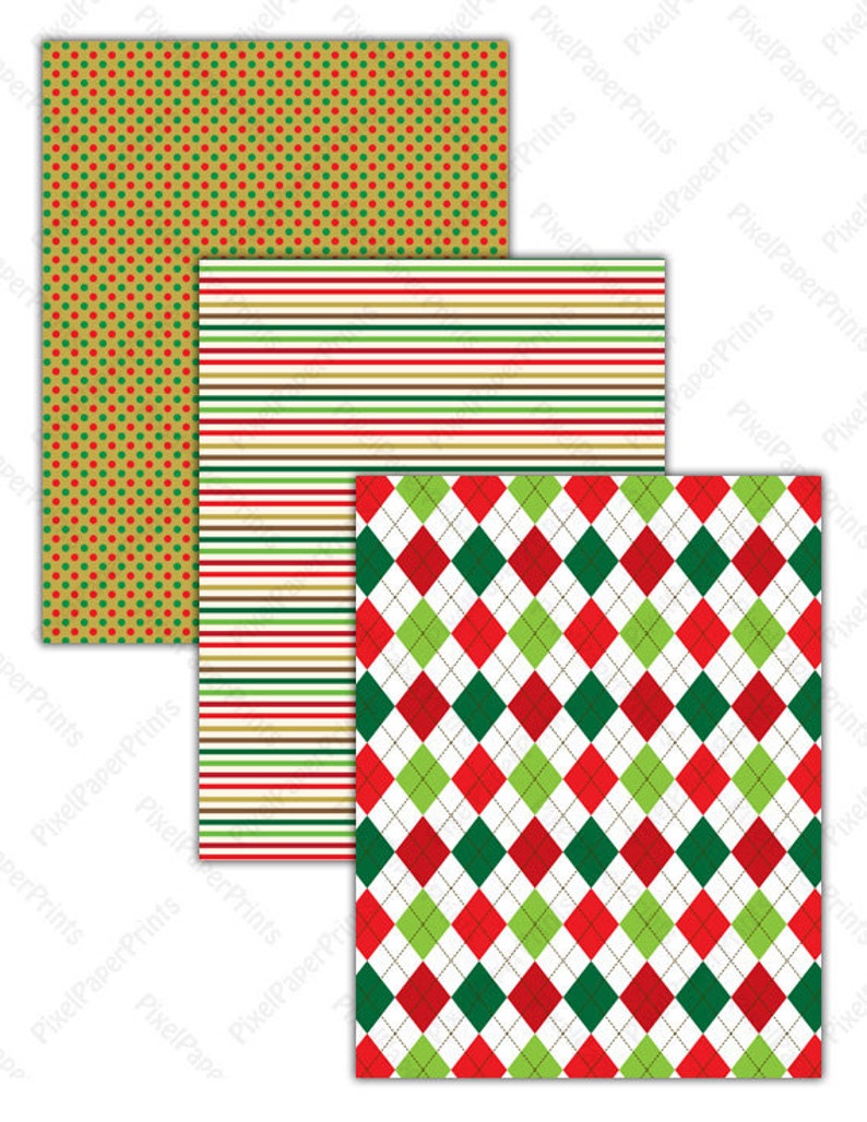 Christmas Owls Clip Art - Digital Paper and Clip Art Set - Digital ...