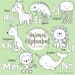 Animal Alphabet Collection A to Z - Digital Stamps - ABC Clip Art ...