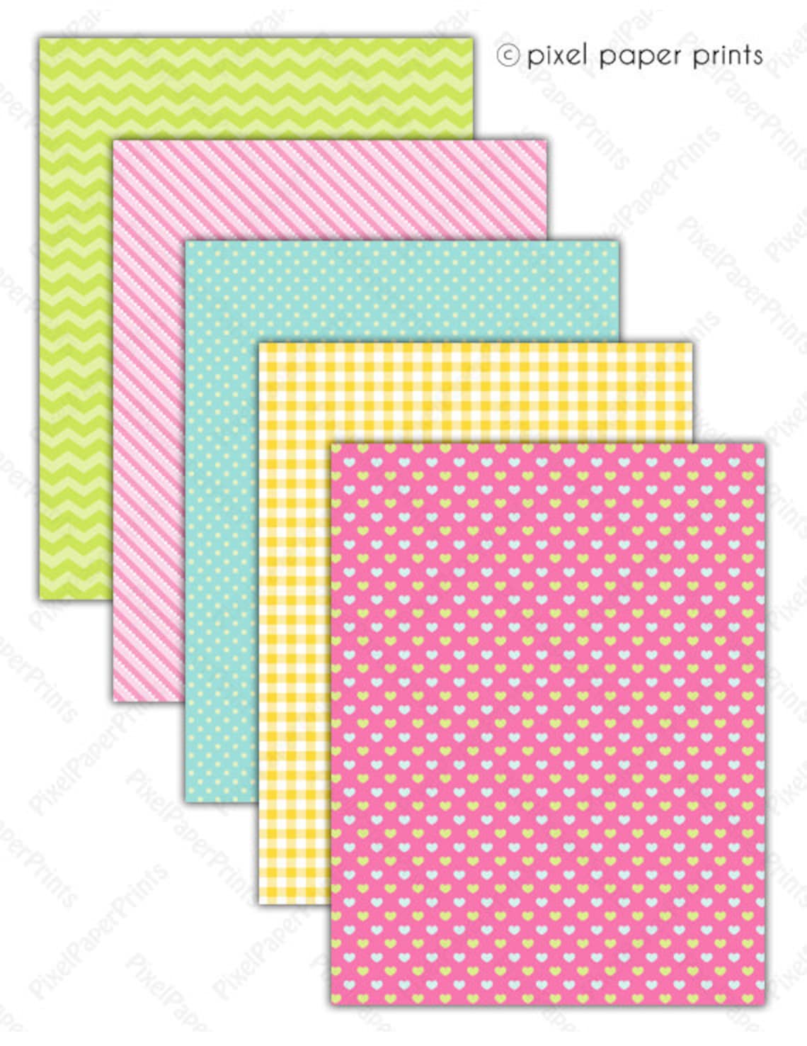 Easter Eggs Clipart Clip Art and Digital Paper Set Digital - Etsy