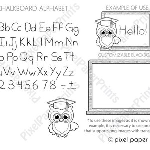 Back to School - Digital Stamps - Clipart Line Art - Etsy