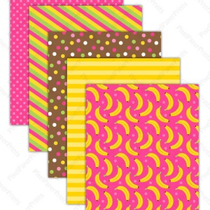 Monkey Clip Art - BIRTHDAY MONKEY GIRL - Clipart and Digital Paper Set ...
