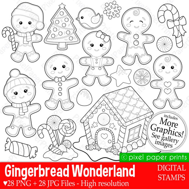 Gingerbread Stamp - Etsy
