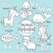 Animal Alphabet Collection A to Z - Digital Stamps - ABC Clip Art ...