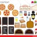 La Pizzeria Boys - Clip Art and Digital Paper Set - Pizza Party Clipart ...