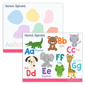 Animal Alphabet - Complete Collection LETTERS A TO Z - Clipart and ...