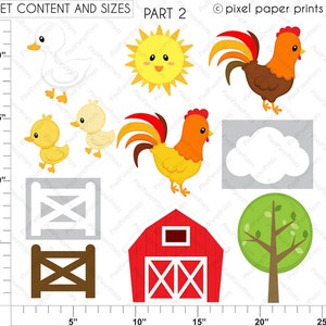 Digital clipart Farm Animals Digital paper and clip art - Etsy Canada