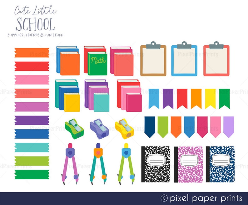 School PNG - Cute Little School Clipart - Over 250 Graphics - School ...