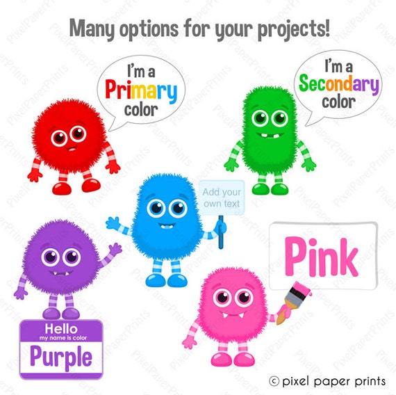 Free Cute Monster Clipart Preschool