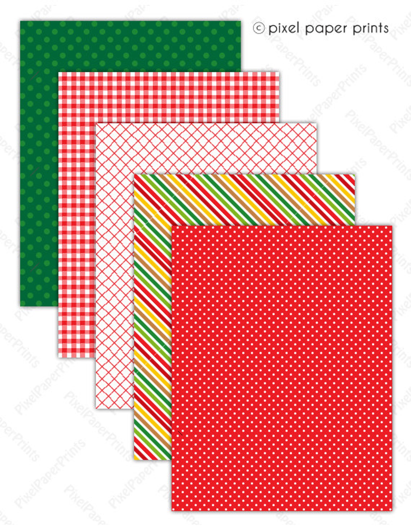 Pizza Party- Clip Art and Digital Paper Set - Pizza Clipart - Etsy