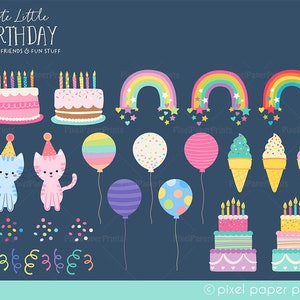 Birthday PNG Clipart - Cute Little Birthday - Over 240 graphics ...