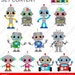 Robot Clipart - RETRO ROBOTS - Clip Art and Digital Paper Set - Robot ...