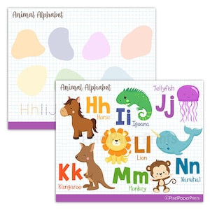 Animal Alphabet - Complete Collection LETTERS A TO Z - Clipart and ...