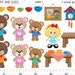 Goldilocks & the Three Bears - Clipart and Digital Paper Set - Digital ...
