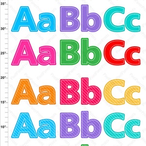 Alphabet Clipart Part 1 - ABC Clip Art - School Clip Art - Digital ...