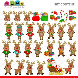 Rudolph the Red Nose Reindeer - Christmas Clipart - Clip Art and ...