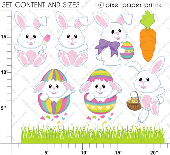 Easter Bunny - Clip Art — PixelPaperPrints