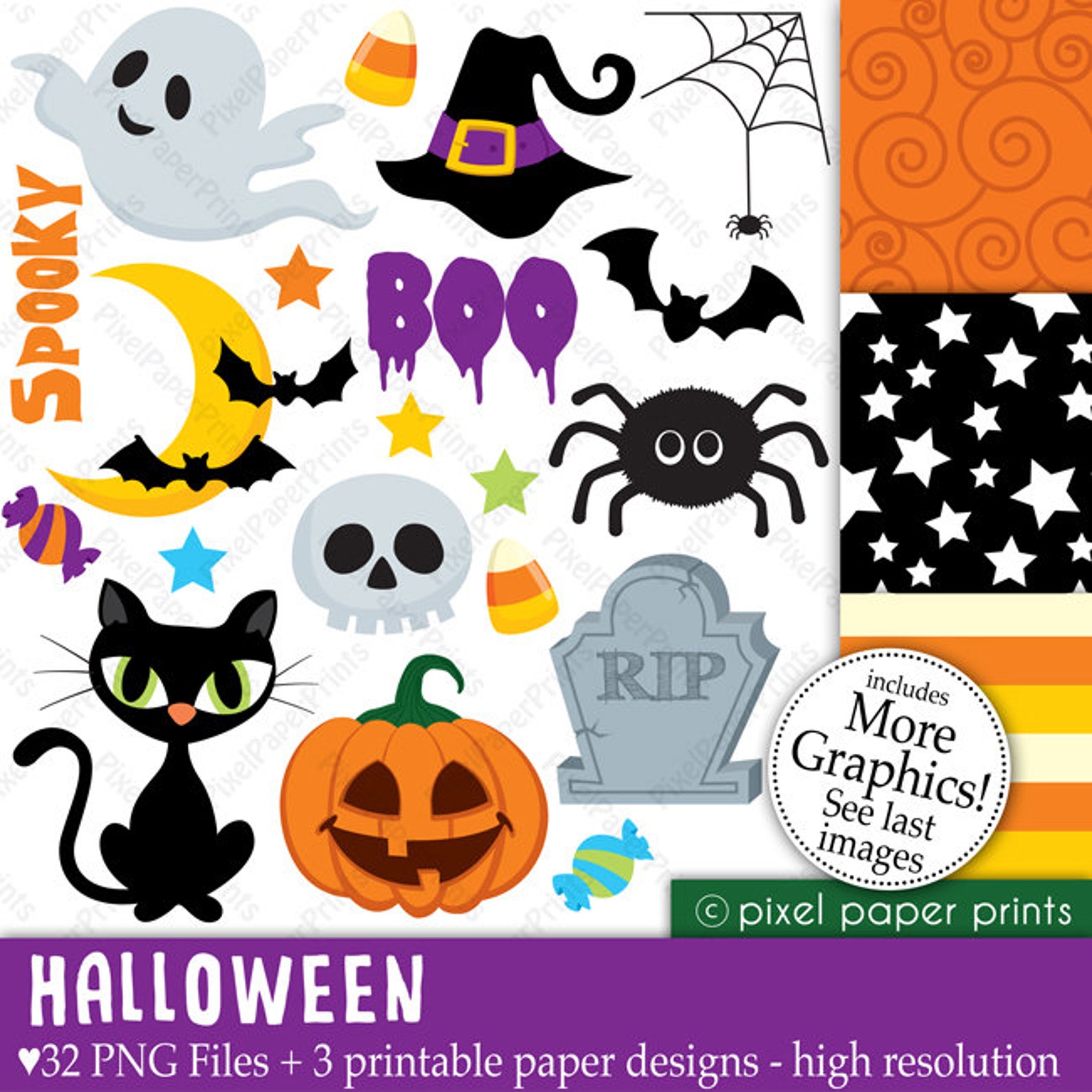 Halloween Bundle Halloween Clipart Bundle Price Clip Art - Etsy