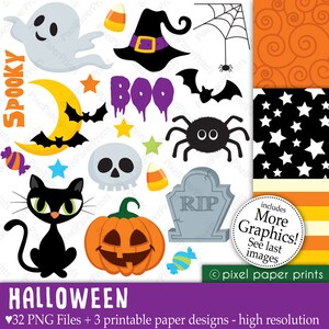 Halloween Bundle - Halloween Clipart - Bundle Price Clip Art - Digital ...