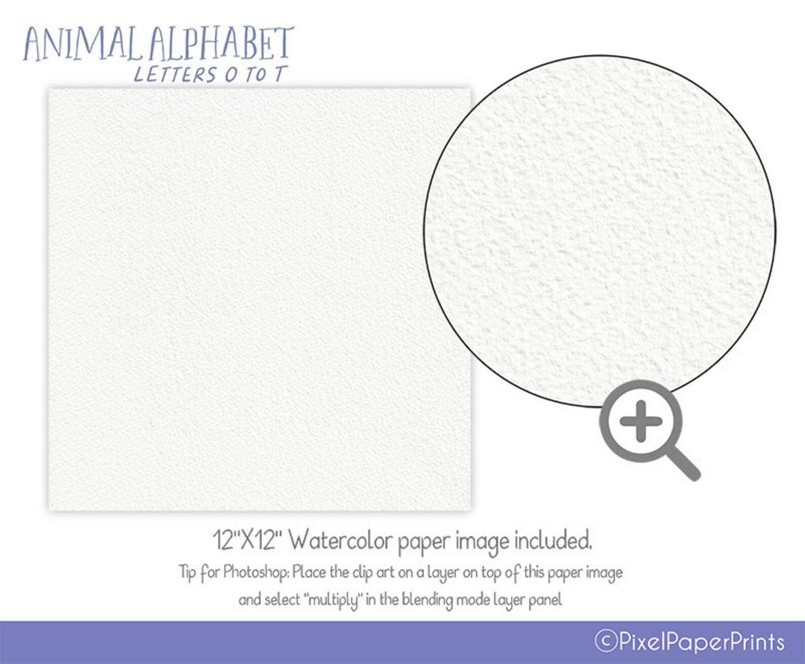 Watercolor Animal Alphabet - LETTERS O TO T - Clipart and Digital Paper ...