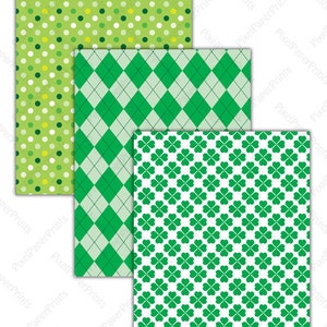 St. Patrick's Day - Digital Paper and Clip Art Set - Digital Download ...