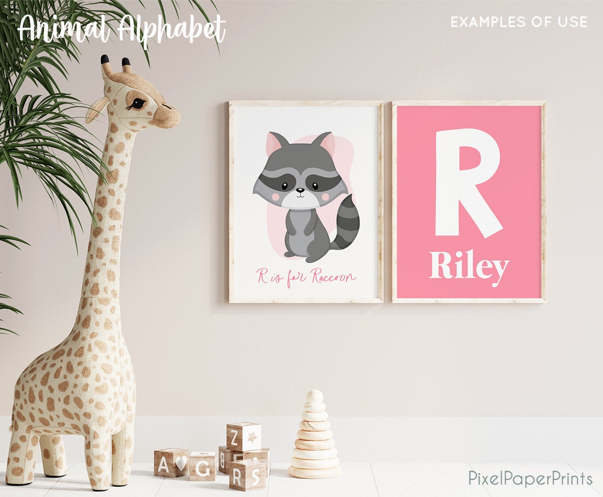 Animal Alphabet LETTERS O TO T Clipart and Digital Paper - Etsy